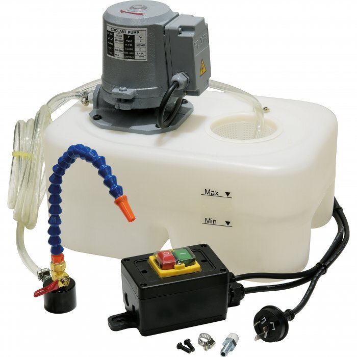 Coolant Pump & Tank 1/8HP 240V Motor 10 Litre Plastic Tank & 20 Litres