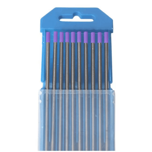 TIG Tungsten Electrode - Rare Earth Purple Tip 2.4mm (10 Pack)