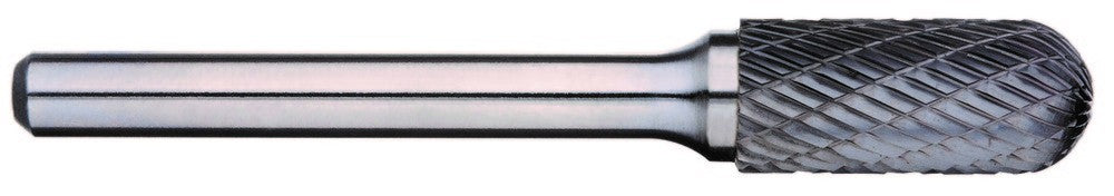 16 x 25 Cylindrical Radius End Carbide Burr - 1/4 Inch Shank - CB-SC6
